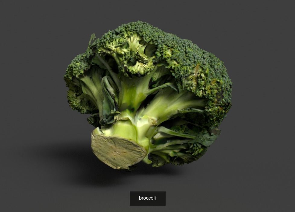 Realistic Fruits and Vegetables 5 Pack Scans of Real Food 3D Model ...