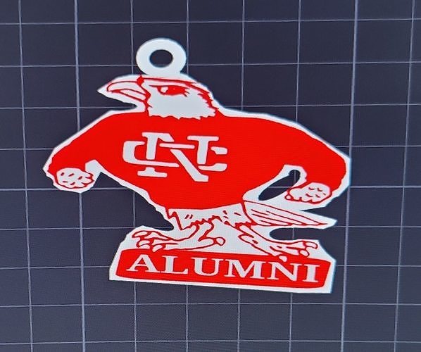 NORTH CATHOLIC KEY CHAIN 3D model 3D printable | CGTrader