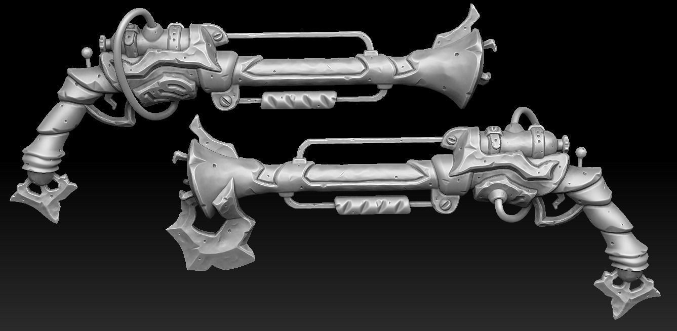 Fantasy muskets collection 3d print 3D model 3D printable | CGTrader