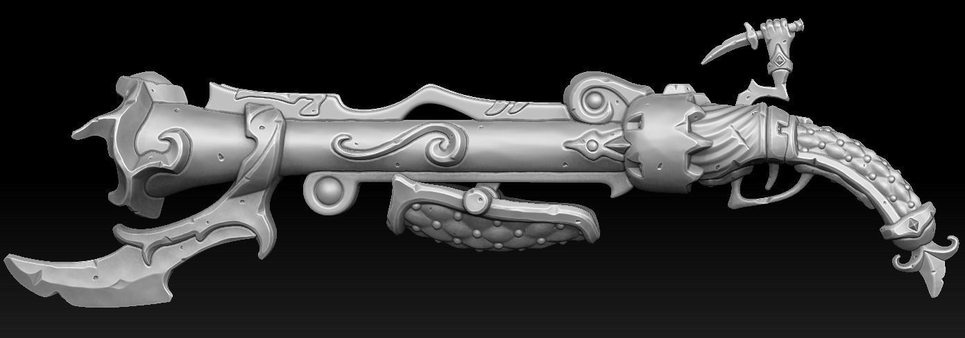 Fantasy muskets collection 3d print 3D model 3D printable | CGTrader