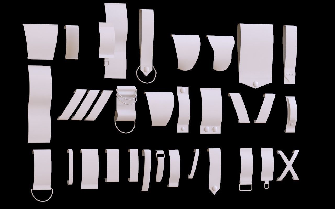 3D model 30 Belt loop IMM BRUSH and 3d model VR / AR / low-poly | CGTrader