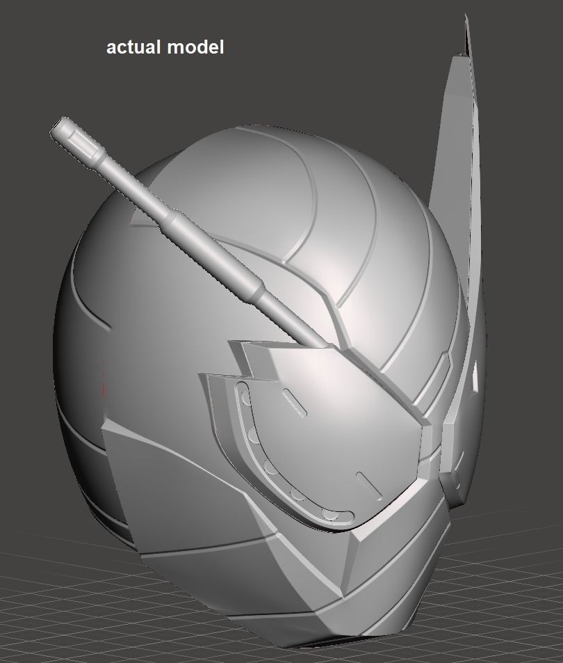 Kamen Rider Build helmet 3D model 3D printable | CGTrader