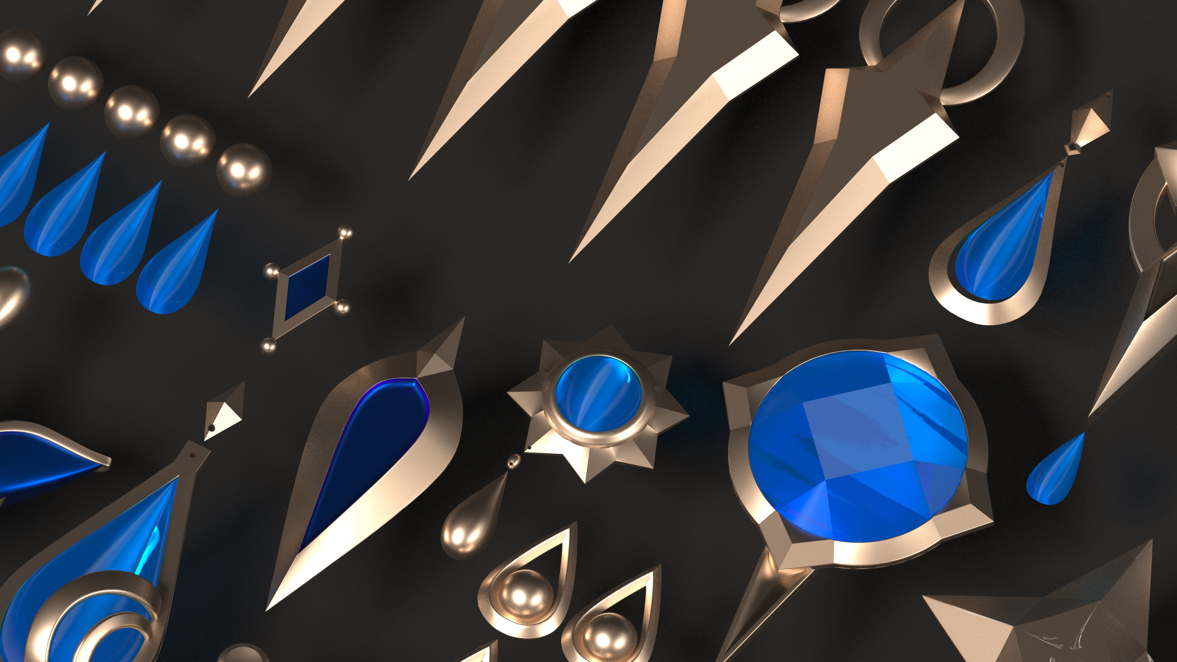 GENSHIN IMPACT - FURINA PACK 3d file stl 3D model 3D model 3D printable ...