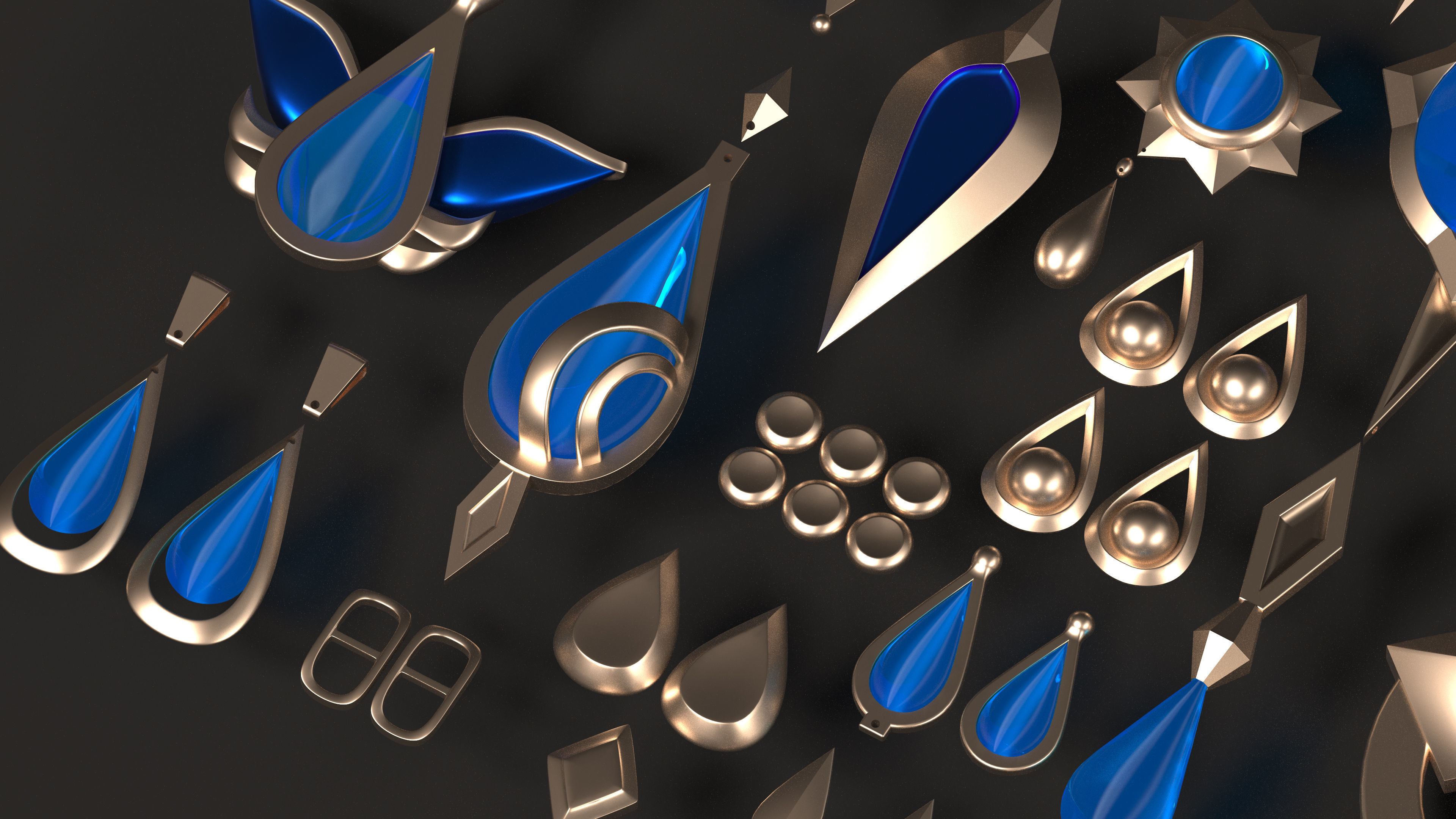 GENSHIN IMPACT - FURINA PACK 3d file stl 3D model 3D model 3D printable ...