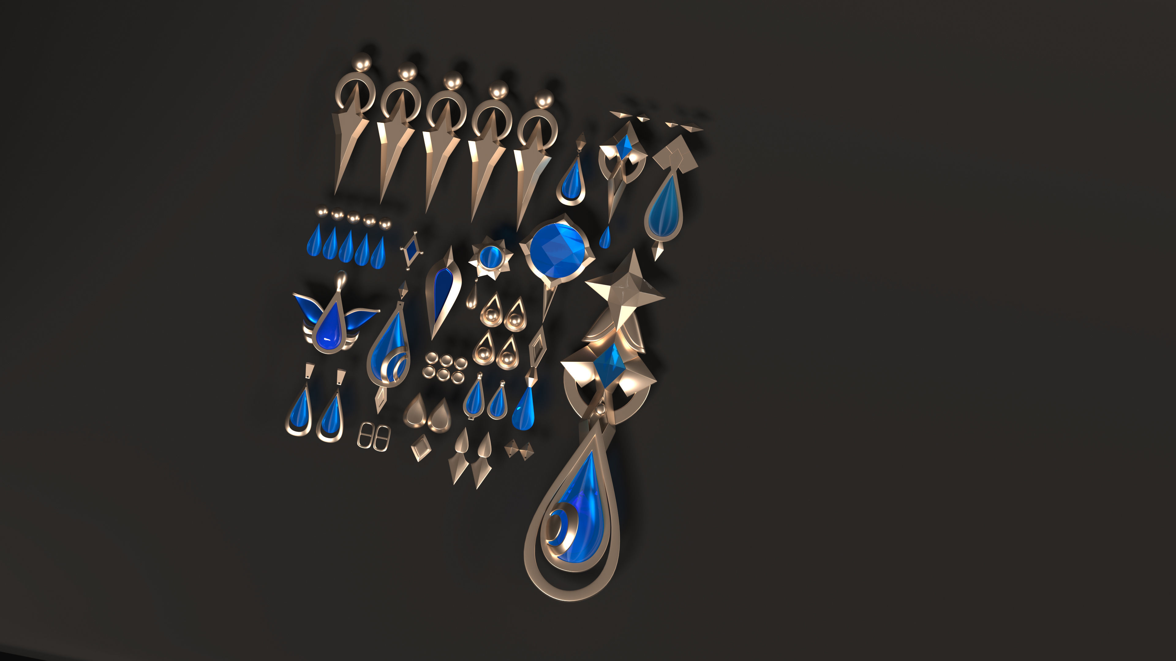 GENSHIN IMPACT - FURINA PACK 3d file stl 3D model 3D model 3D printable ...