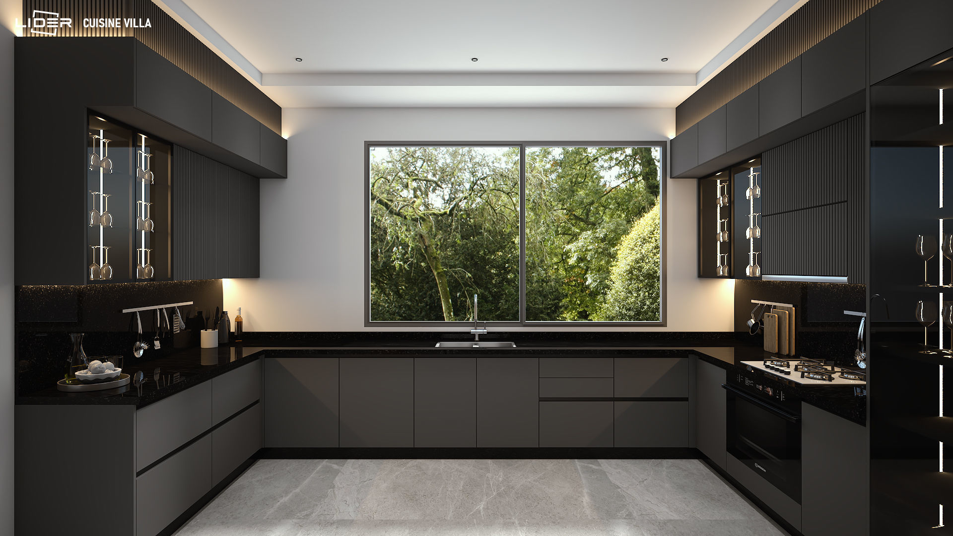 Kitchen interior 3D model 3D model lux 3D model | CGTrader