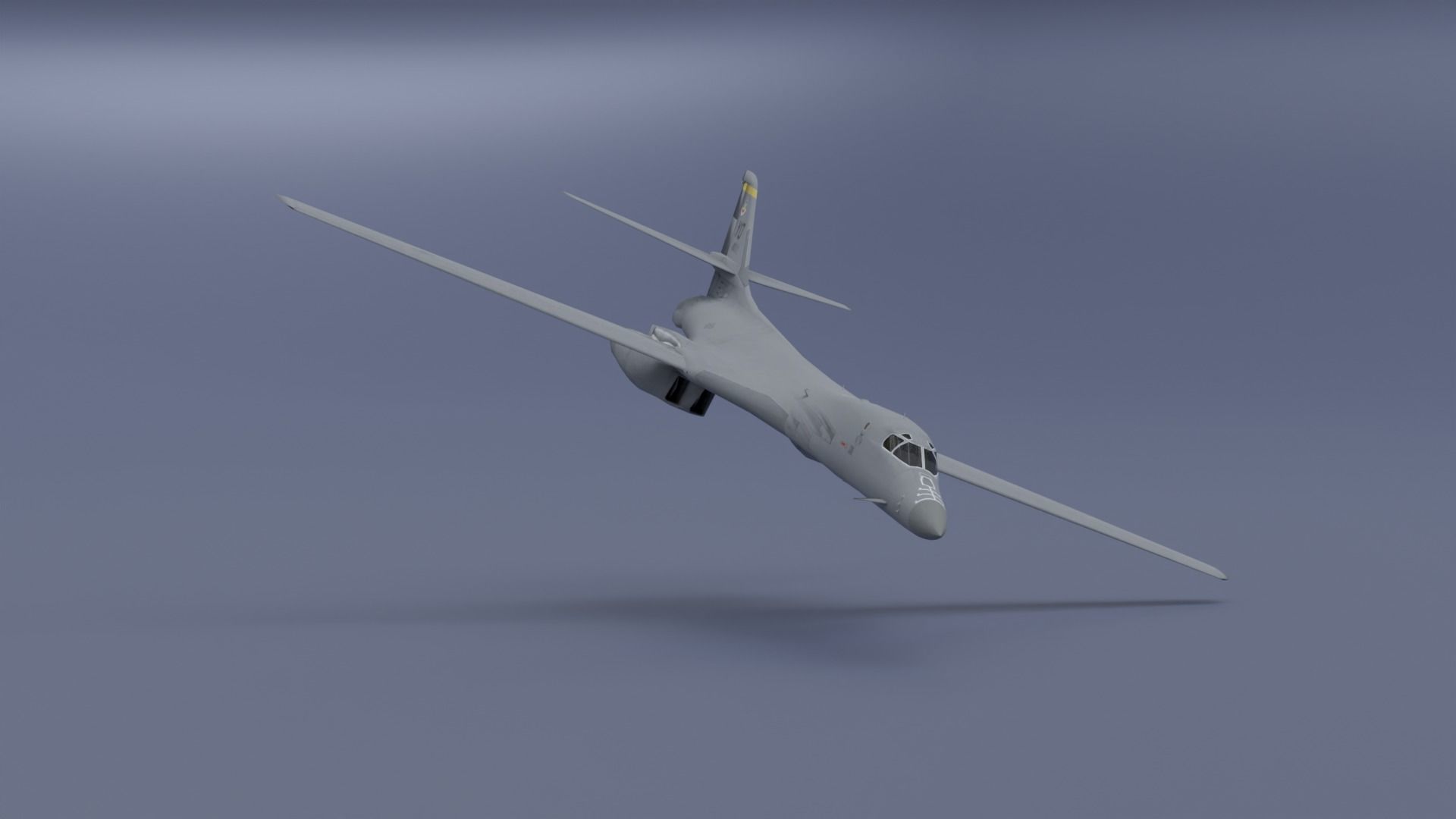 3D model B-1 Lancer Fighter Plane VR / AR / low-poly | CGTrader
