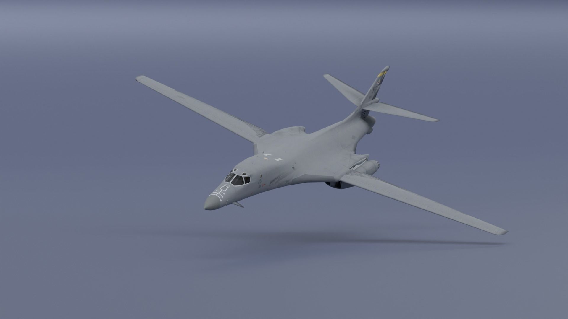 3D model B-1 Lancer Fighter Plane VR / AR / low-poly | CGTrader