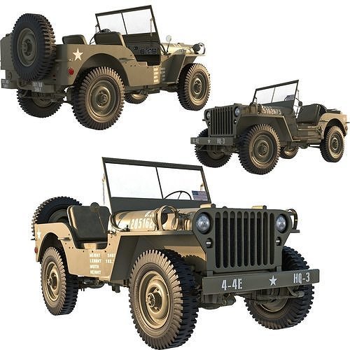 Jeep Willys MP 1942 3D model | CGTrader