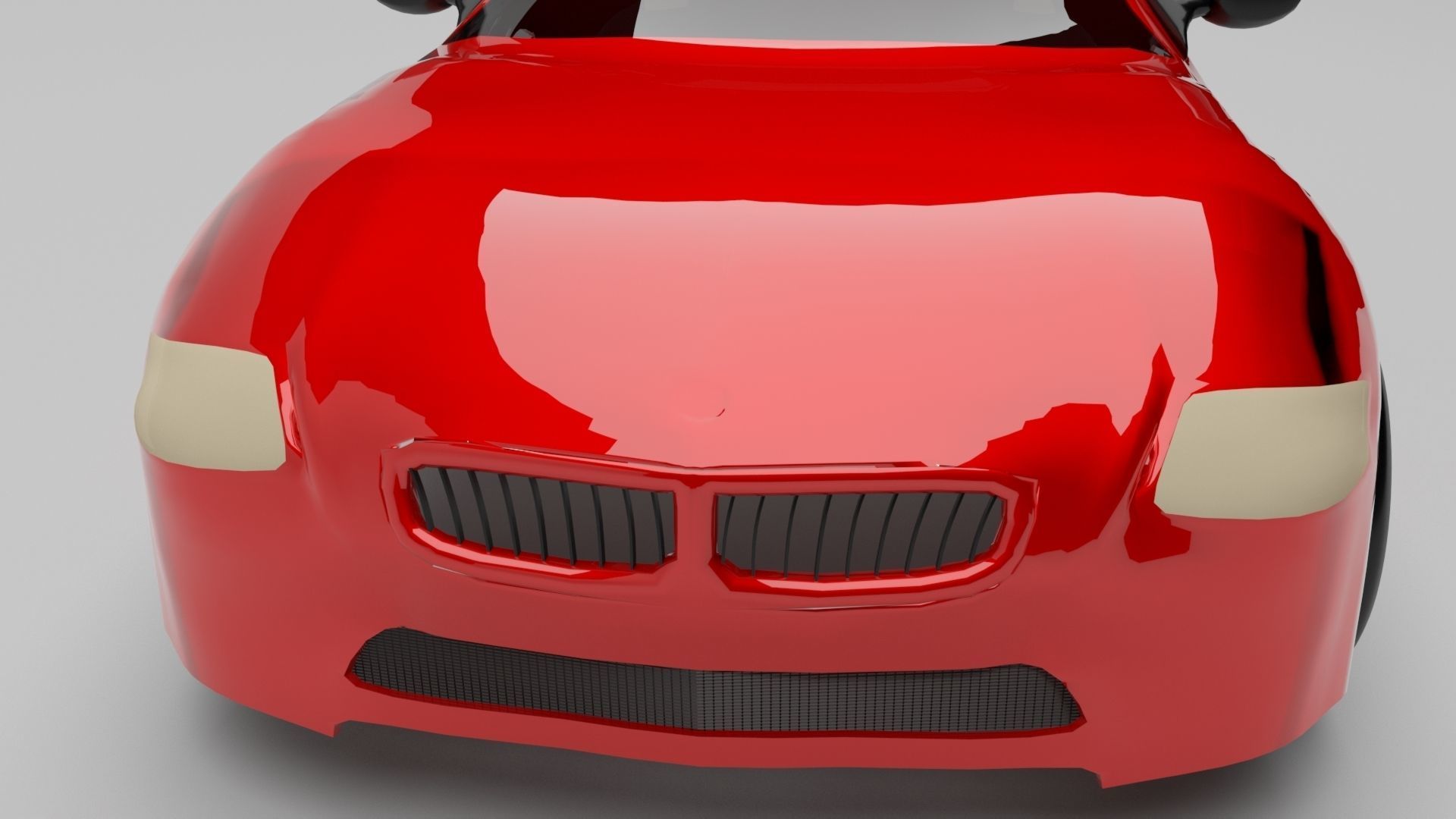 Red Car 3D model animated rigged | CGTrader