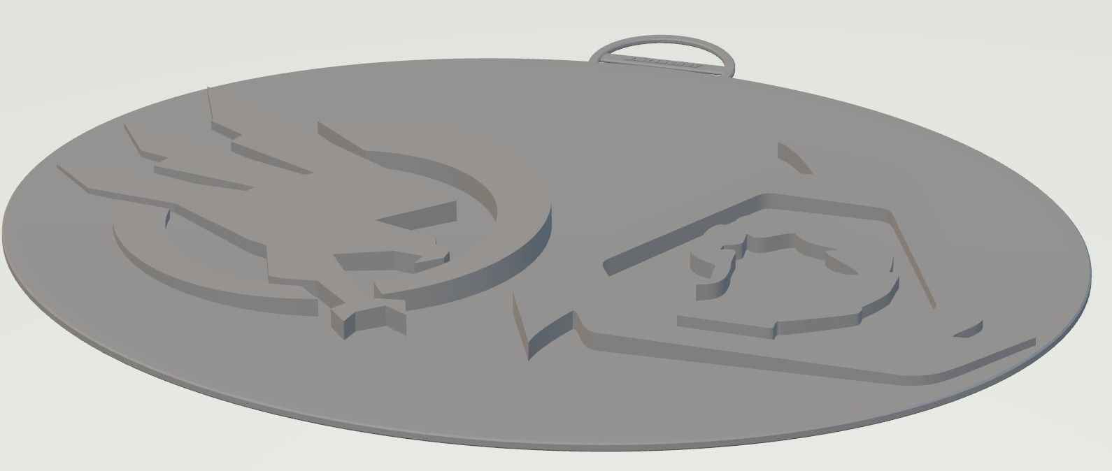 GDI and NOD logos from Command and Conquer Tiberian Sun keychain 3D ...