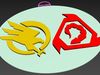GDI and NOD logos from Command and Conquer Tiberian Sun keychain 3D ...