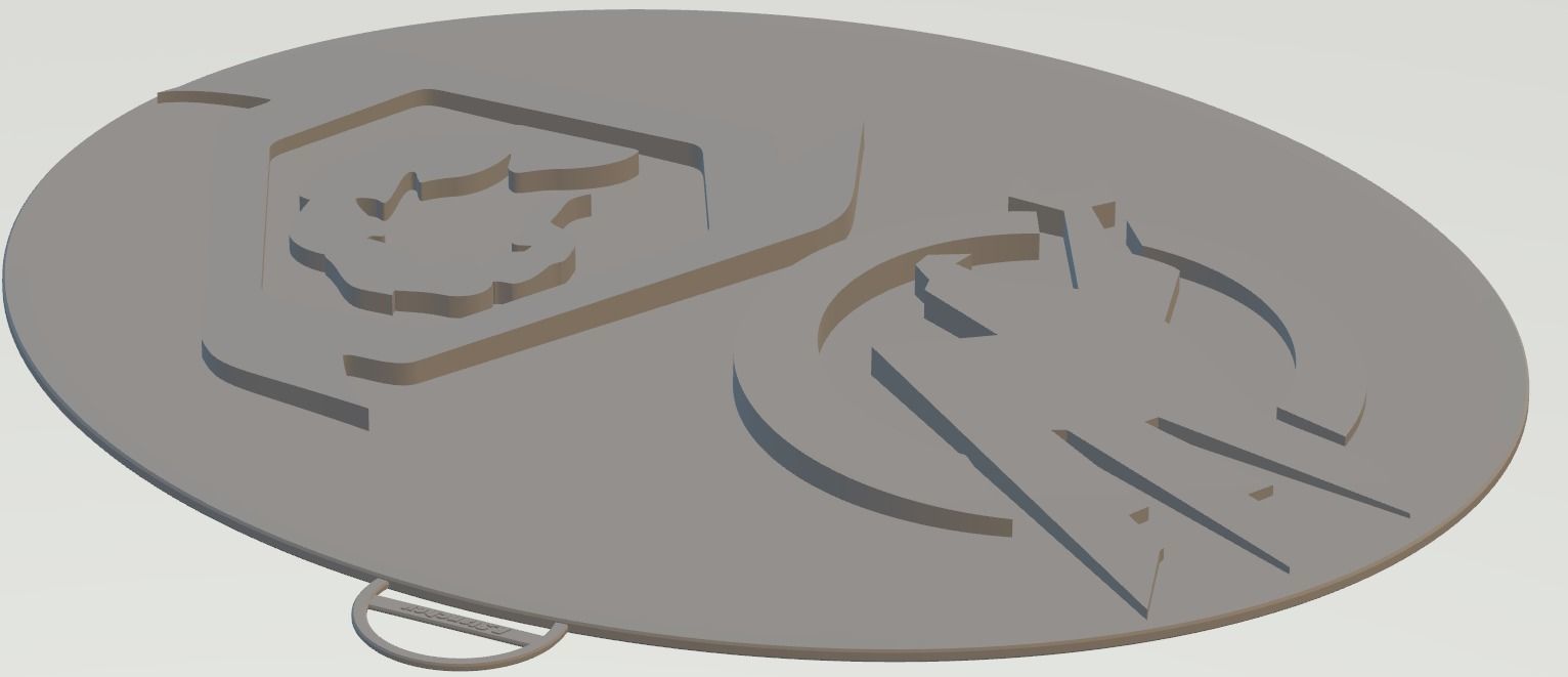 GDI and NOD logos from Command and Conquer Tiberian Sun keychain 3D ...