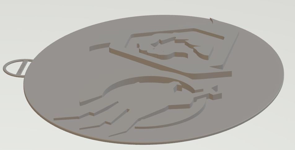 GDI and NOD logos from Command and Conquer Tiberian Sun keychain 3D ...