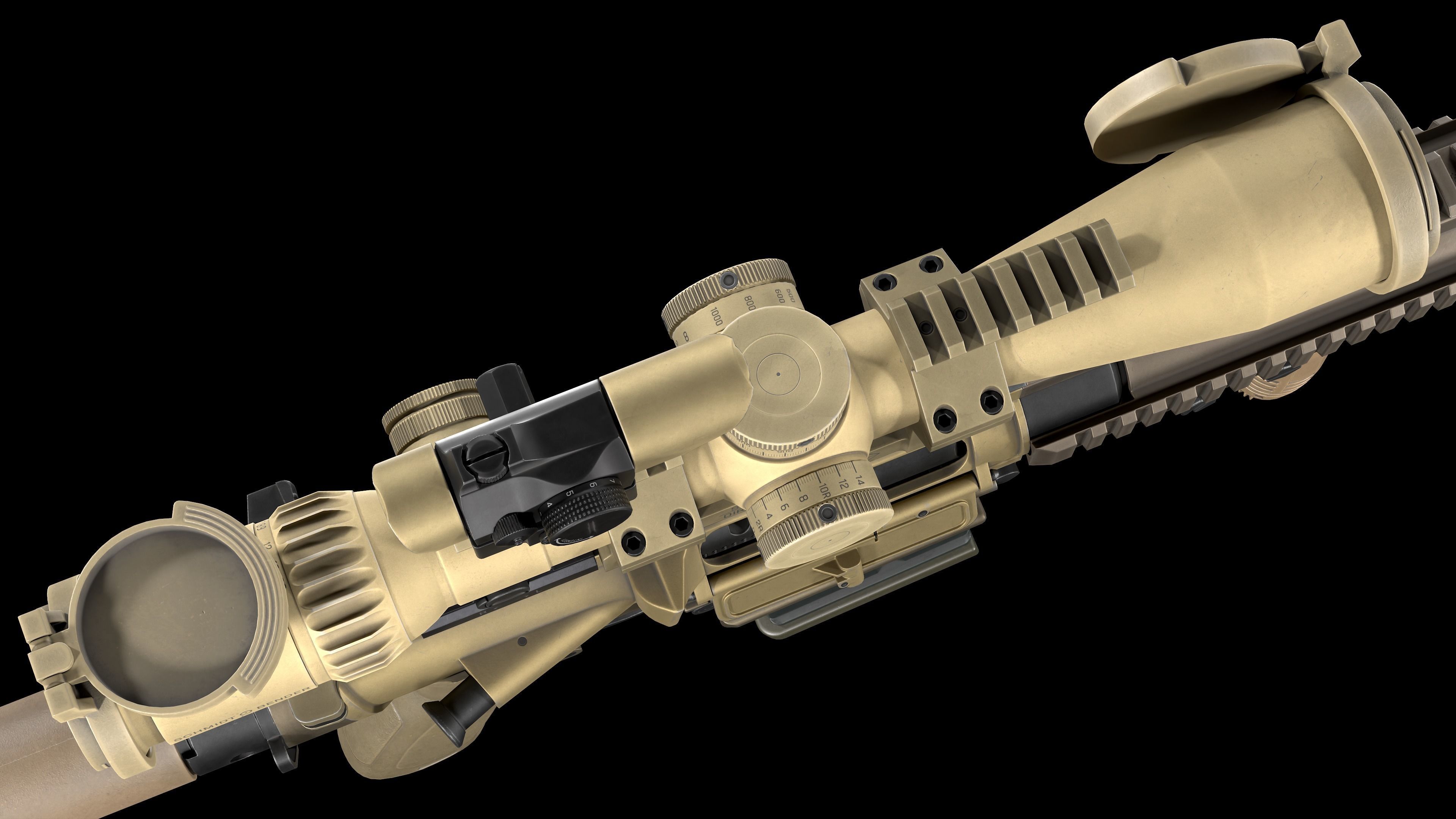 3D model Tactical Modular Sniper Rifle HK G28 VR / AR / low-poly | CGTrader