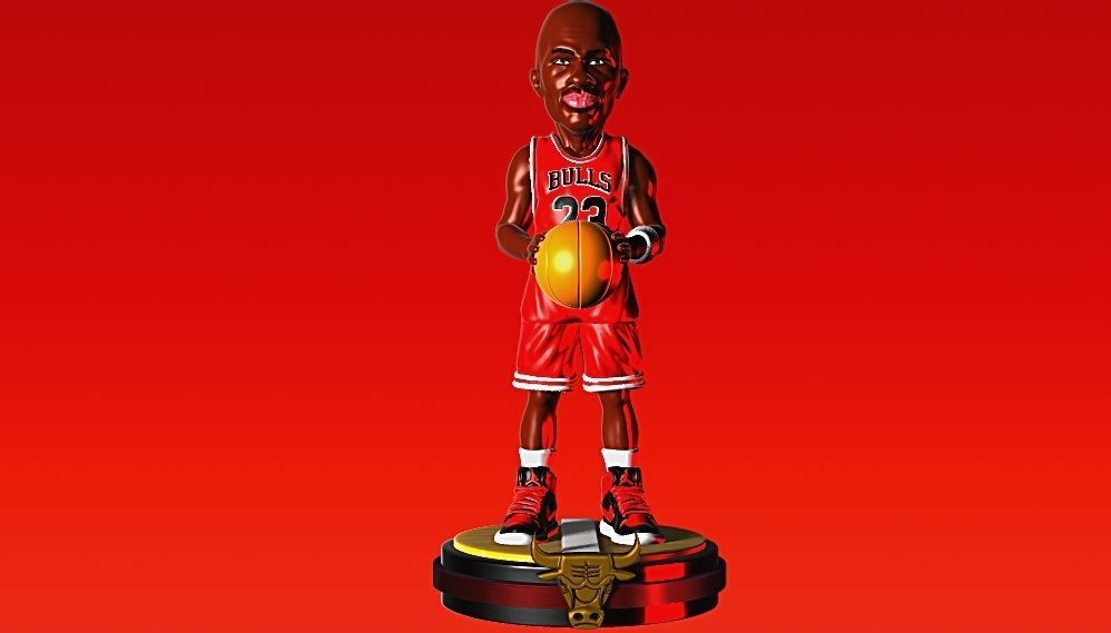 MICHAEL JORDAN MJ NBA CHICAGO BULLS 23 FIGURE BASKETBALL 3D model 3D ...