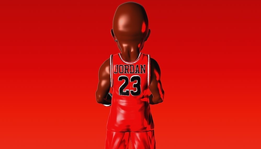 MICHAEL JORDAN MJ NBA CHICAGO BULLS 23 FIGURE BASKETBALL 3D model 3D ...