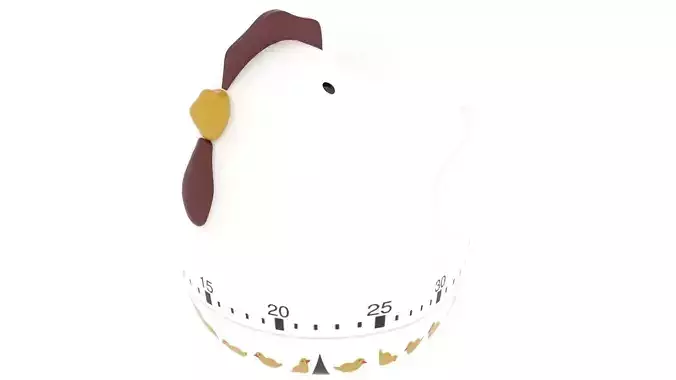 Kitchen Chicken Timer 3D model | CGTrader