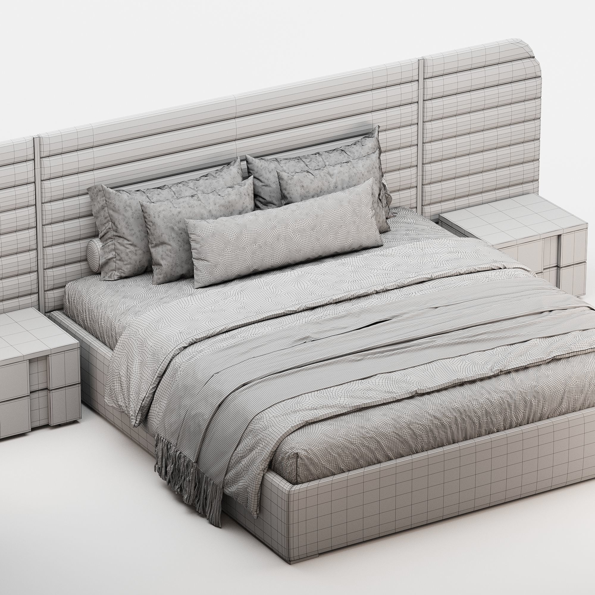 3D model Bed MERTON VR / AR / low-poly | CGTrader