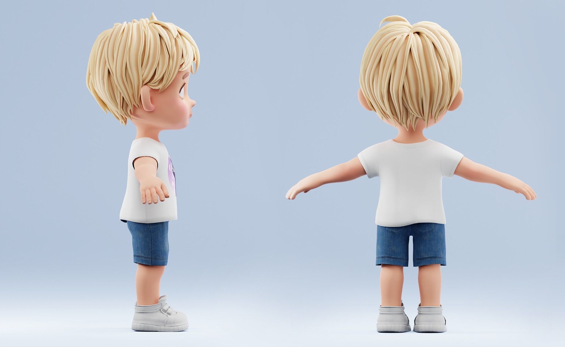 3D model Boy Cartoon Rigged 3D model VR / AR / low-poly | CGTrader