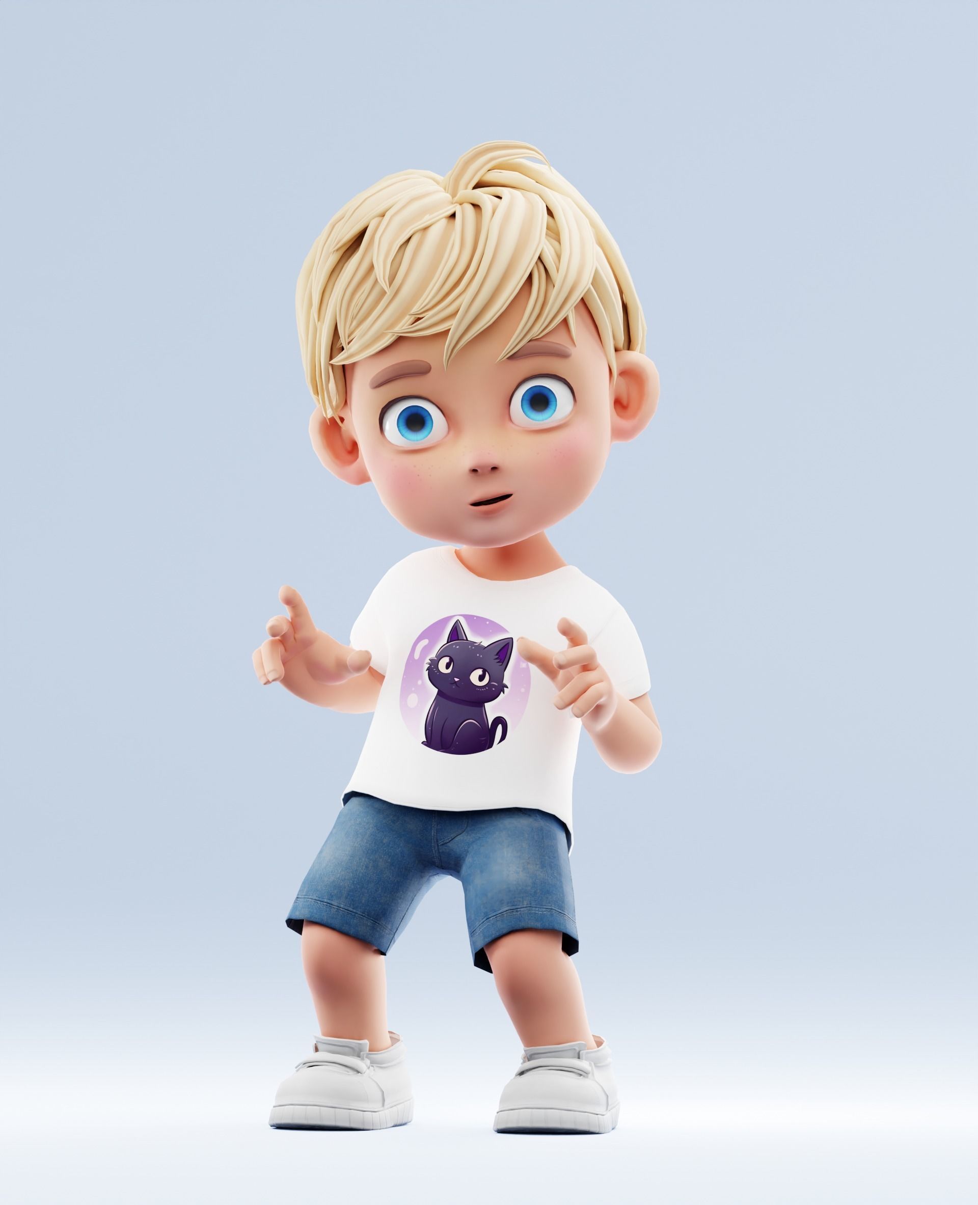 3D model Boy Cartoon Rigged 3D model VR / AR / low-poly | CGTrader
