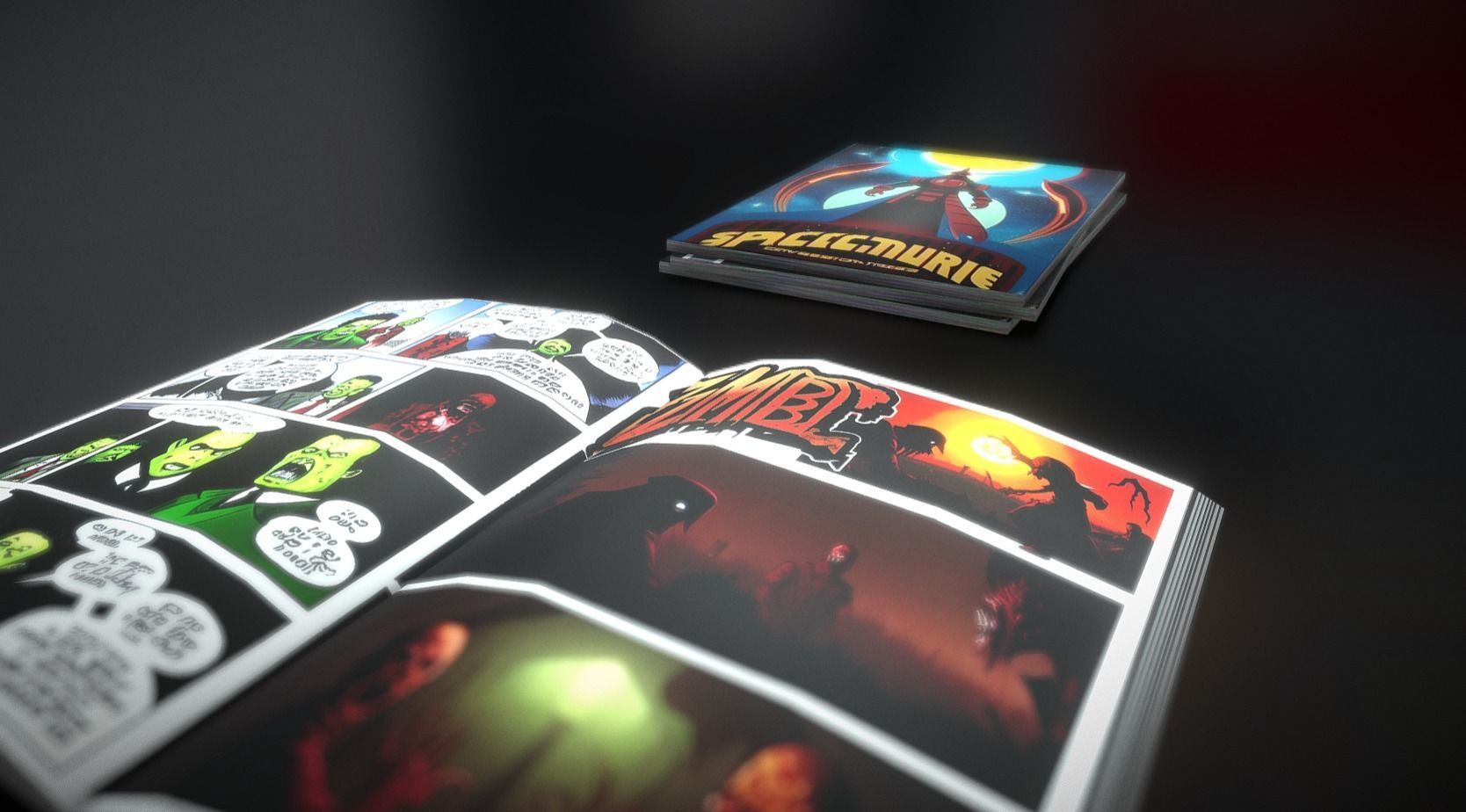 lowpoly AI generated Comics free VR / AR / low-poly 3D model | CGTrader