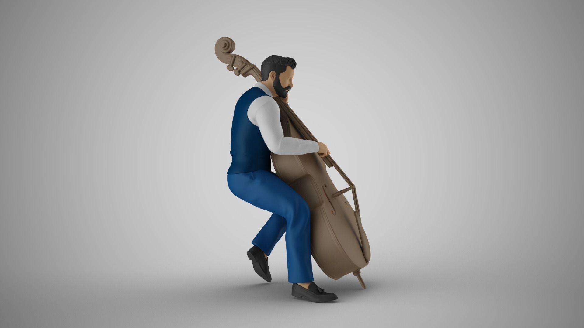 Male Bass Payer 3D model 3D printable | CGTrader