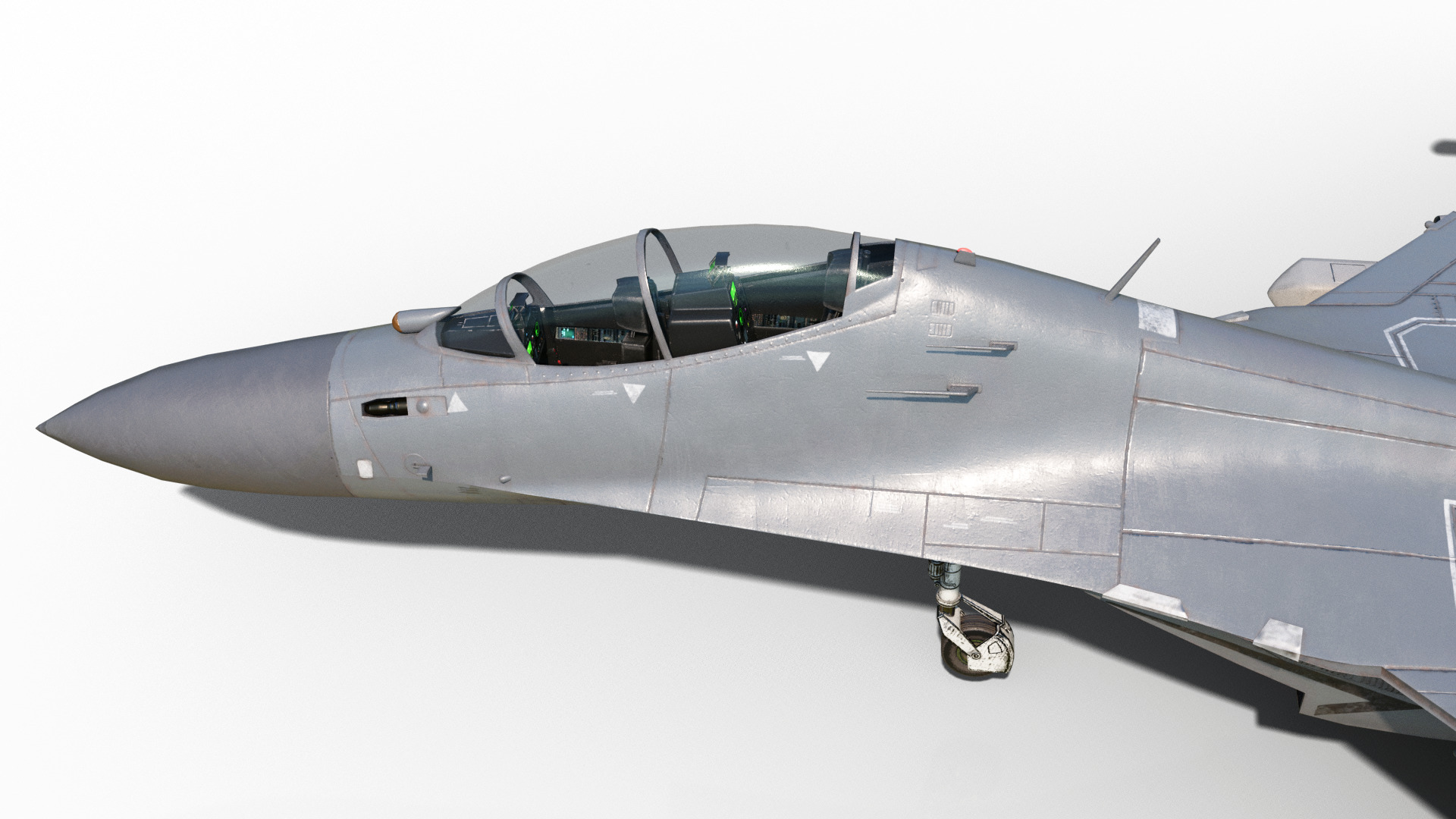 3D model PBR Shenyang J-16D electronic Fighter China PLAAF VR / AR ...