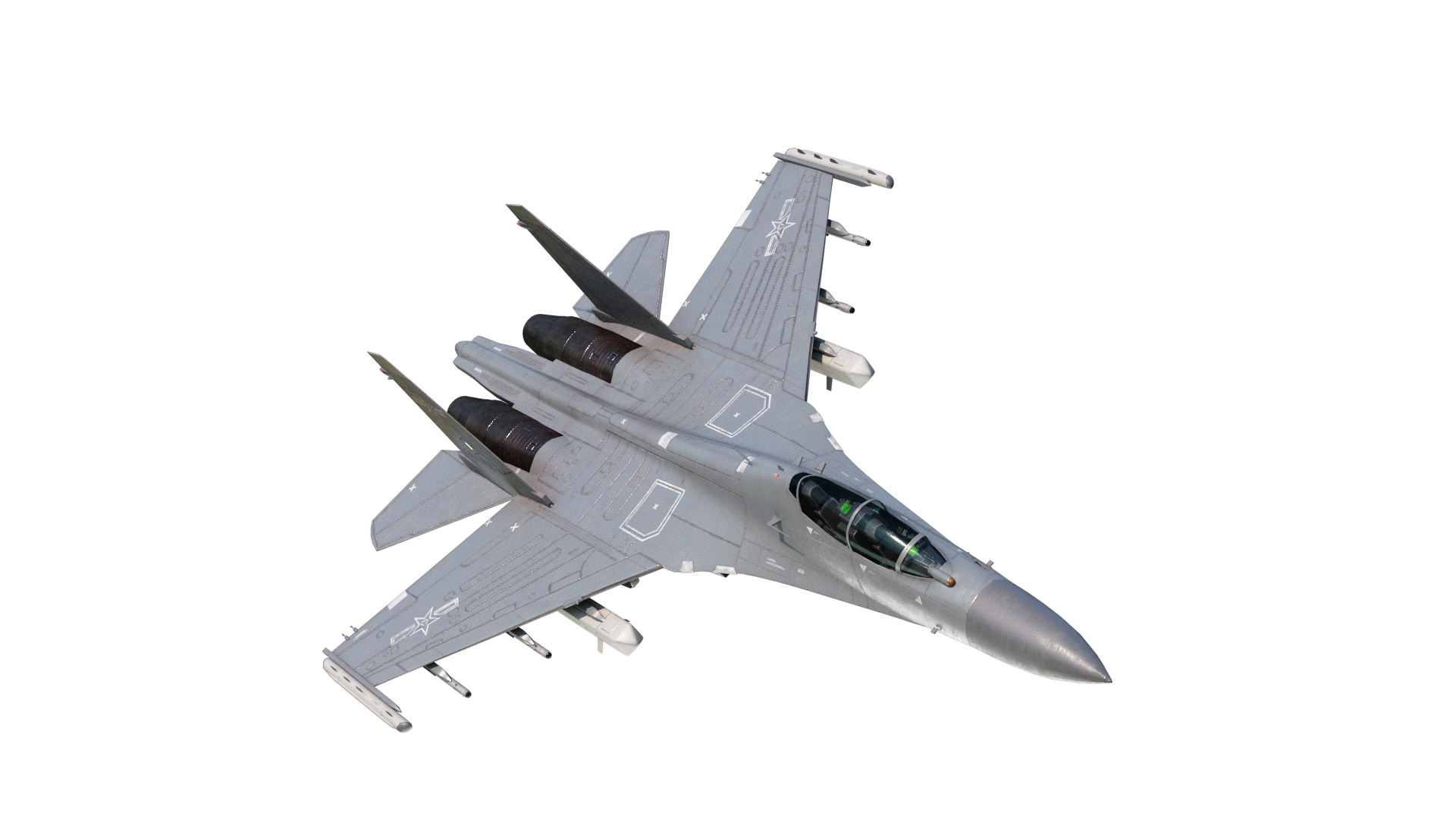 3D model PBR Shenyang J-16D electronic Fighter China PLAAF VR / AR ...
