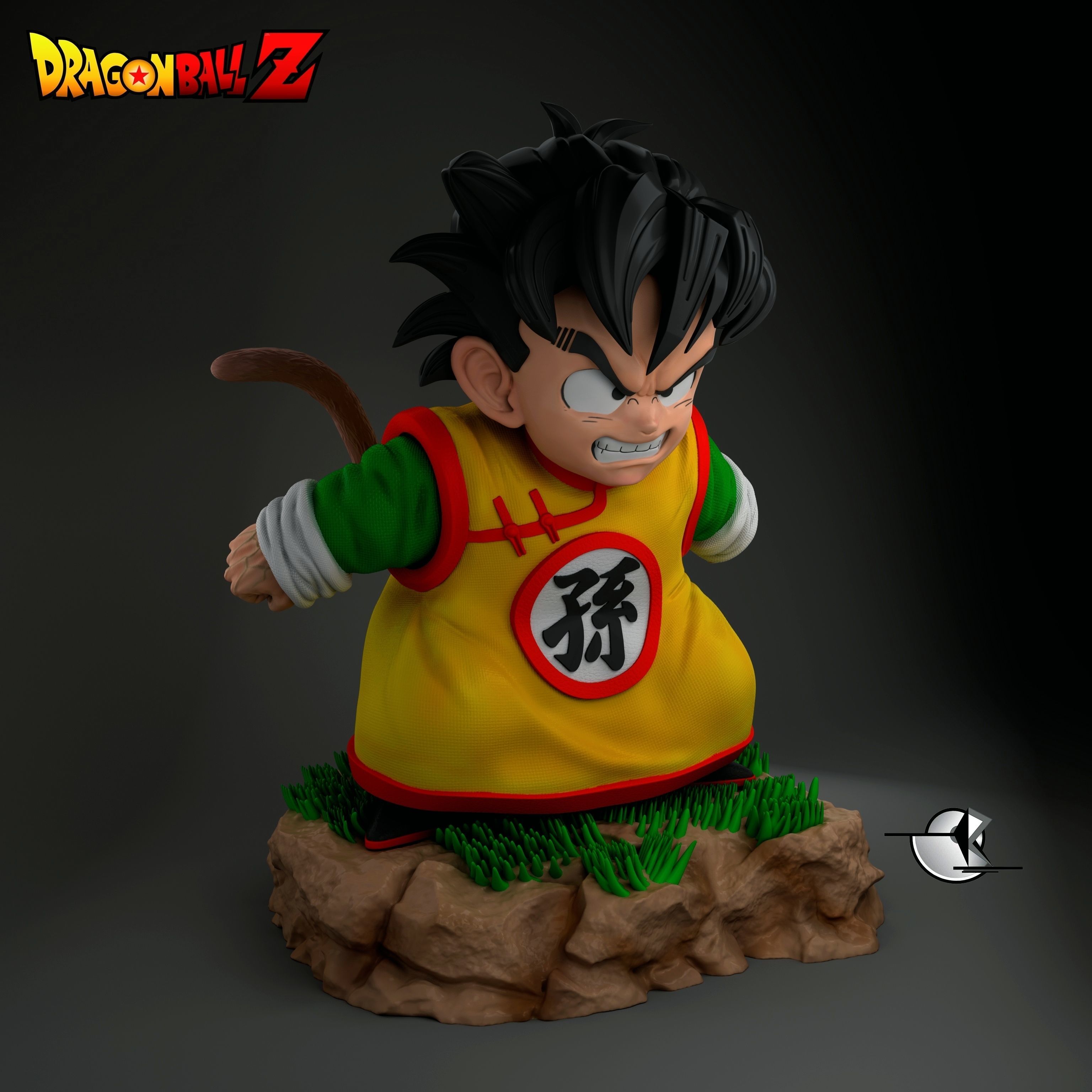 Kid Gohan 3D model 3D printable | CGTrader