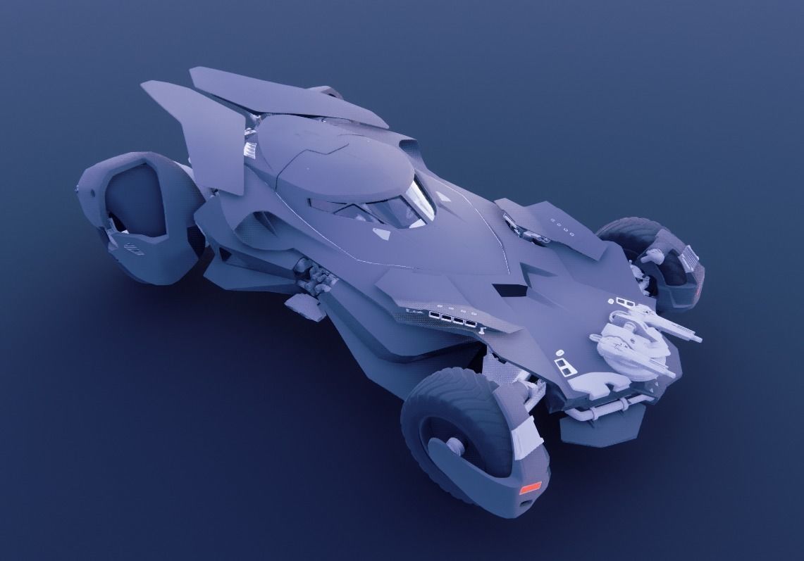 Batmobile 3D Print Model 3D model 3D printable | CGTrader