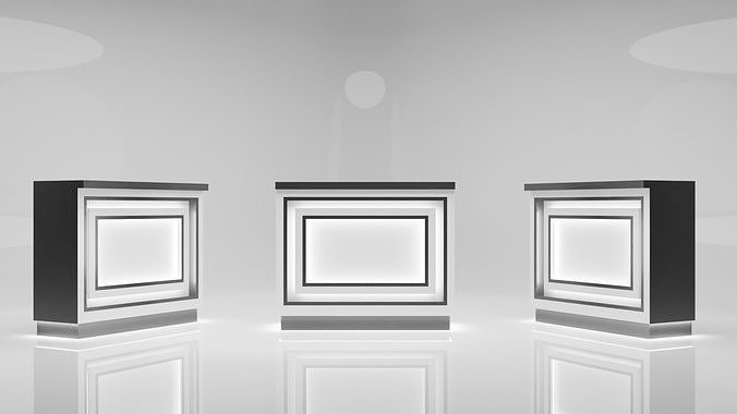 Counter free 3D model | CGTrader