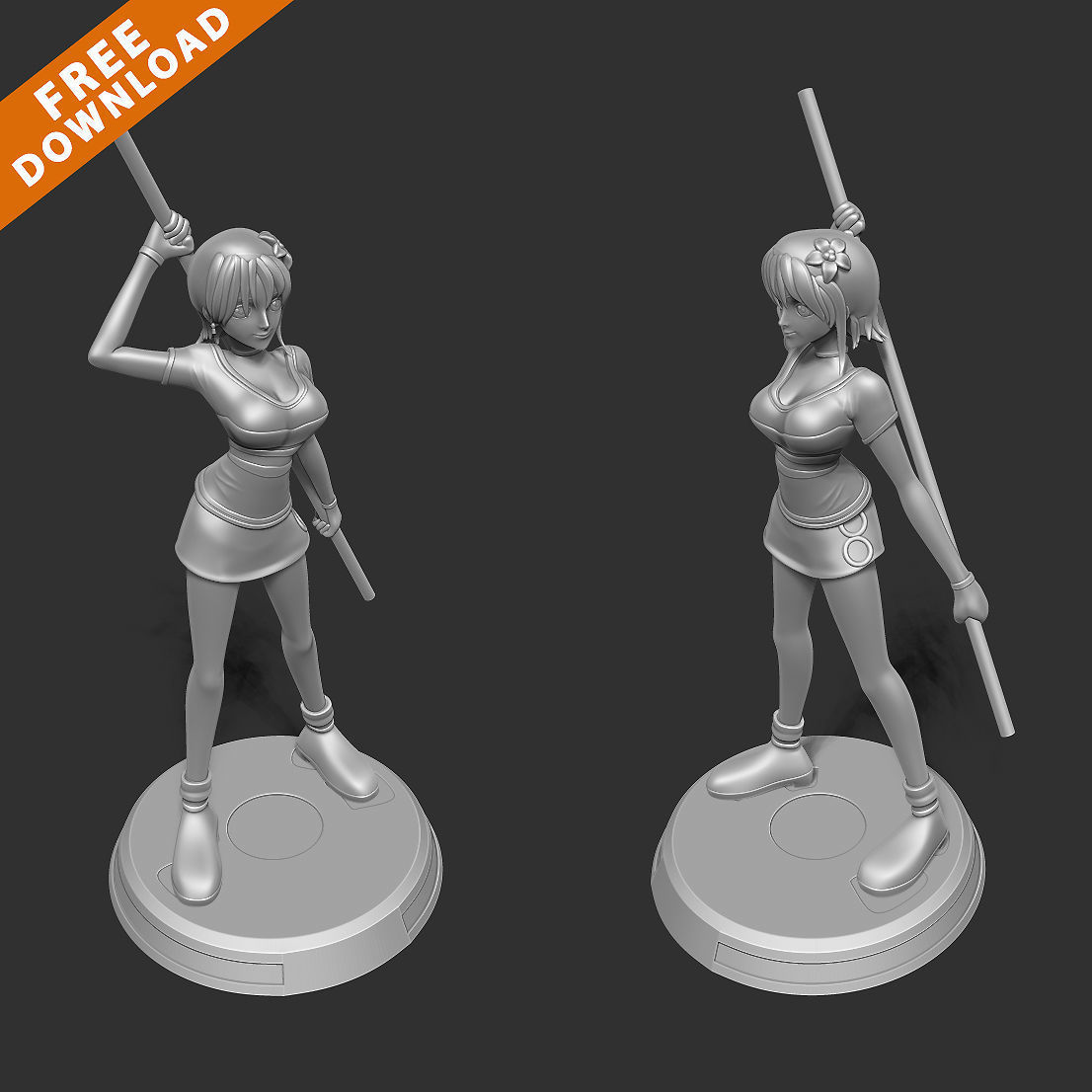 Nami - One Piece Fanart free 3D model 3D printable | CGTrader