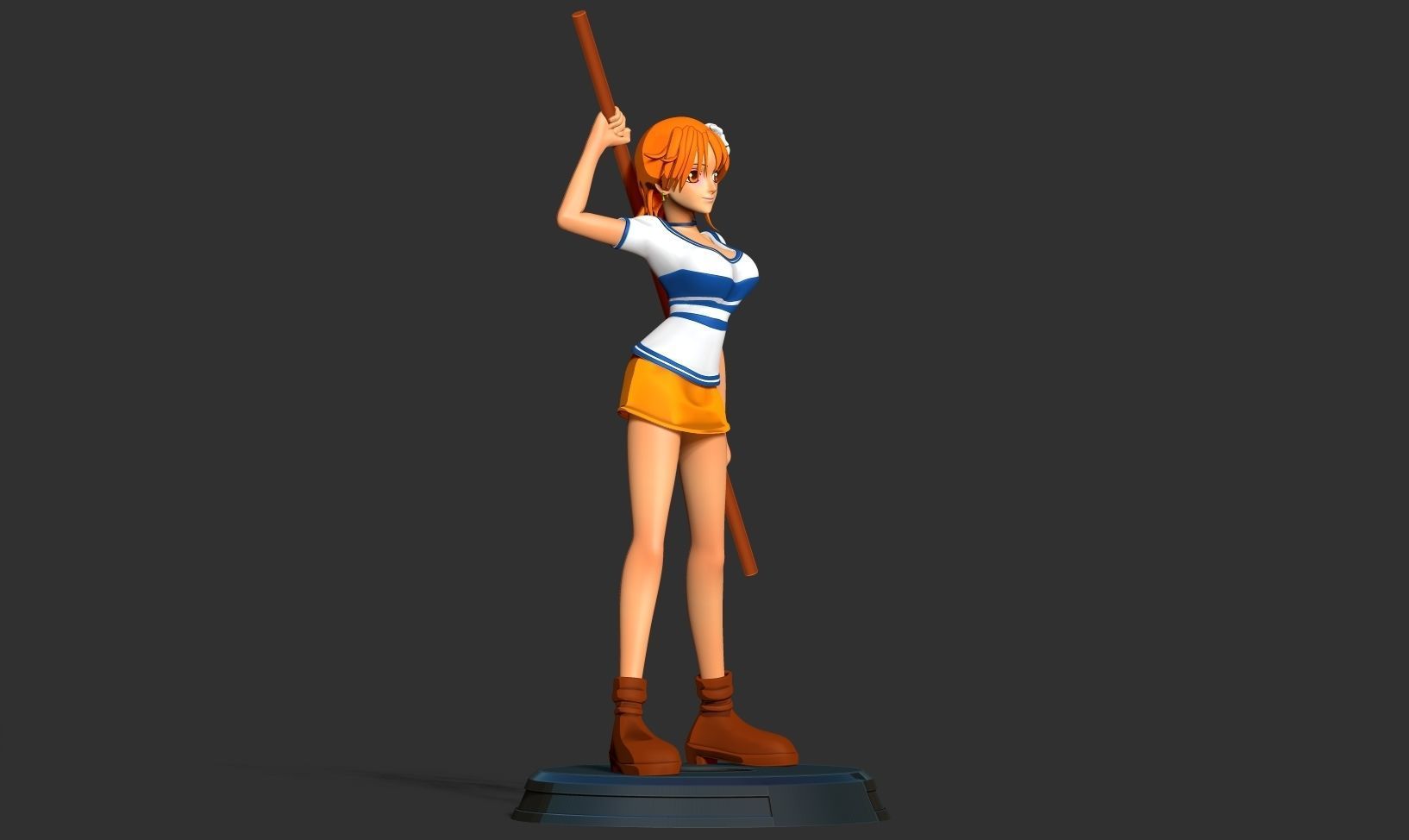 Nami - One Piece Fanart free 3D model 3D printable | CGTrader