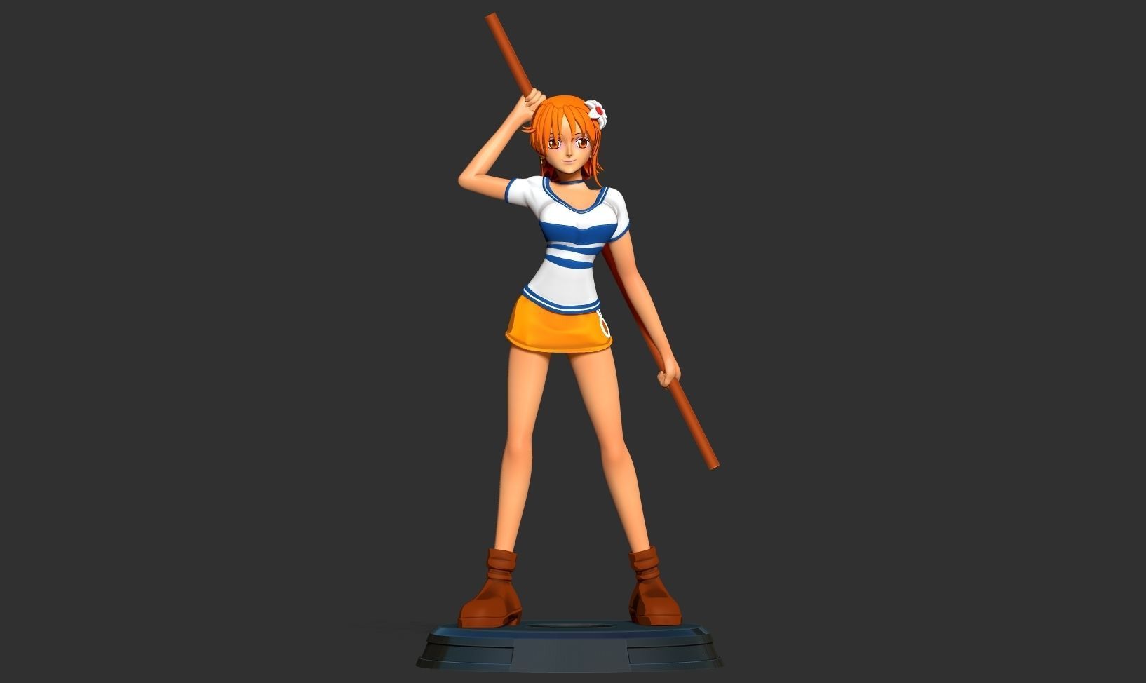 Nami - One Piece Fanart free 3D model 3D printable | CGTrader