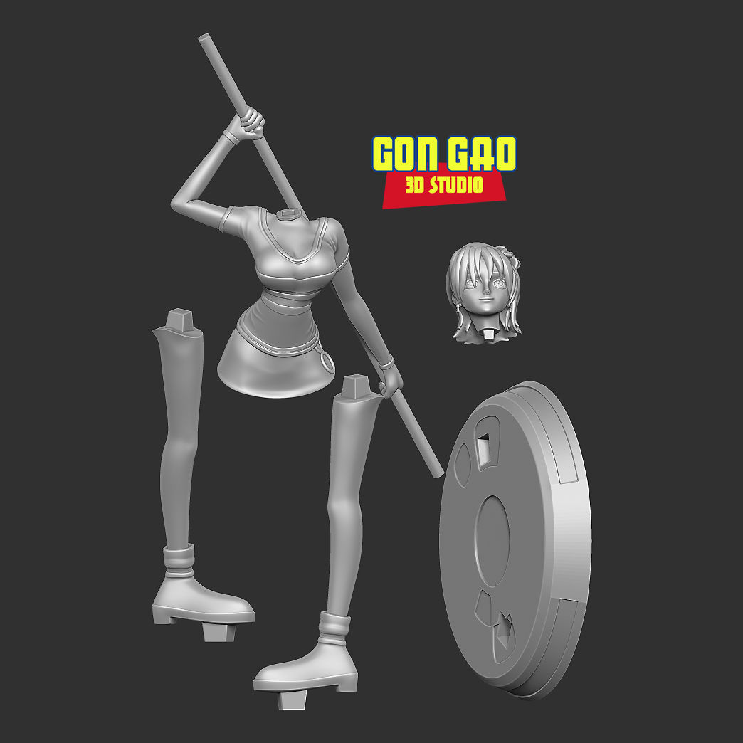 Nami - One Piece Fanart free 3D model 3D printable | CGTrader