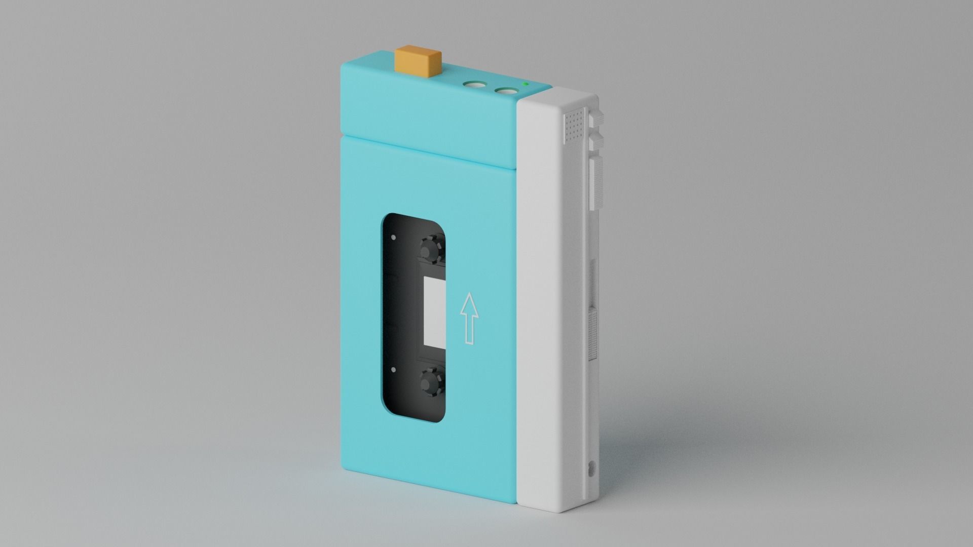 Cartoon Vintage SONY Walkman 3D model | CGTrader