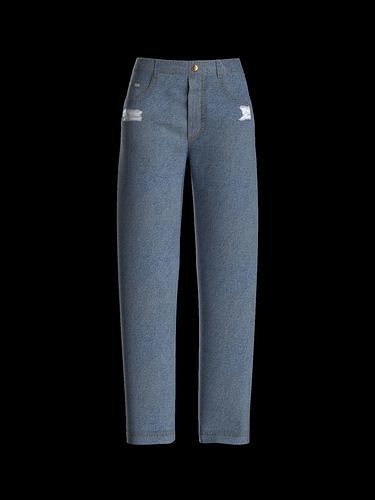 Female denim jean 3D model rigged | CGTrader