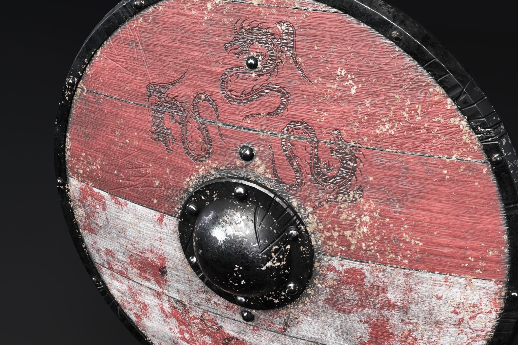 Vikings Shield 3D model 3D model | CGTrader