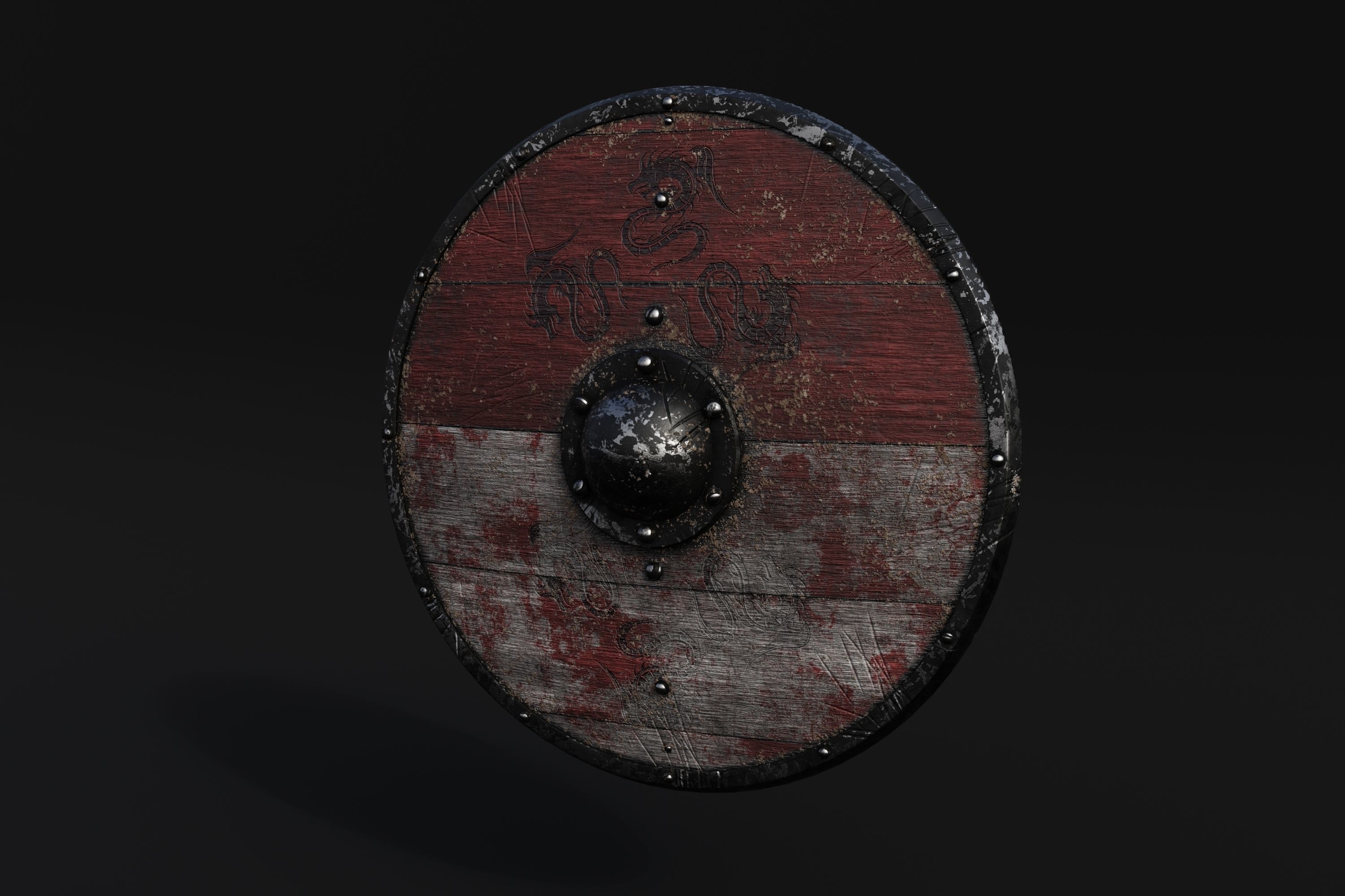 Vikings Shield 3D model 3D model | CGTrader