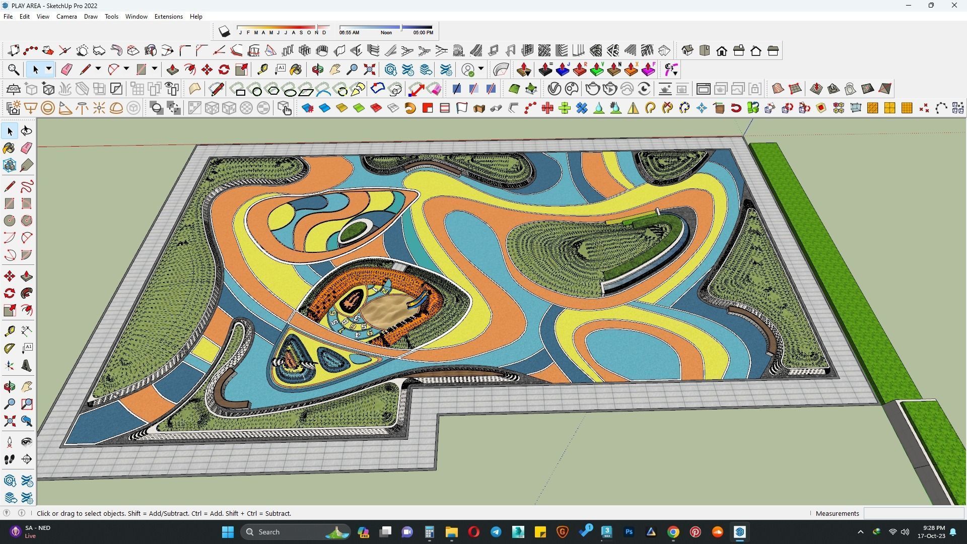 PLay area 3d model contours 3D model | CGTrader