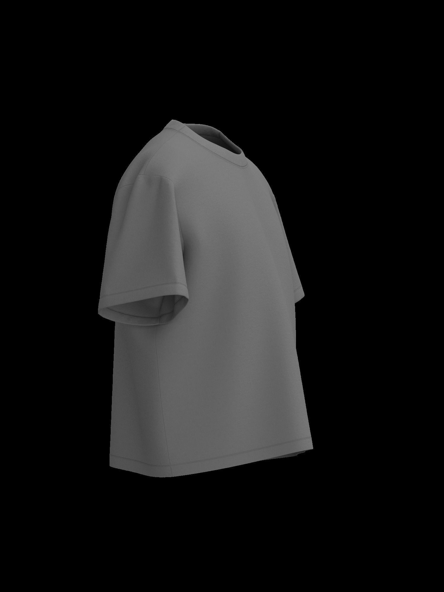 Male oversized tshirt free 3D model rigged | CGTrader