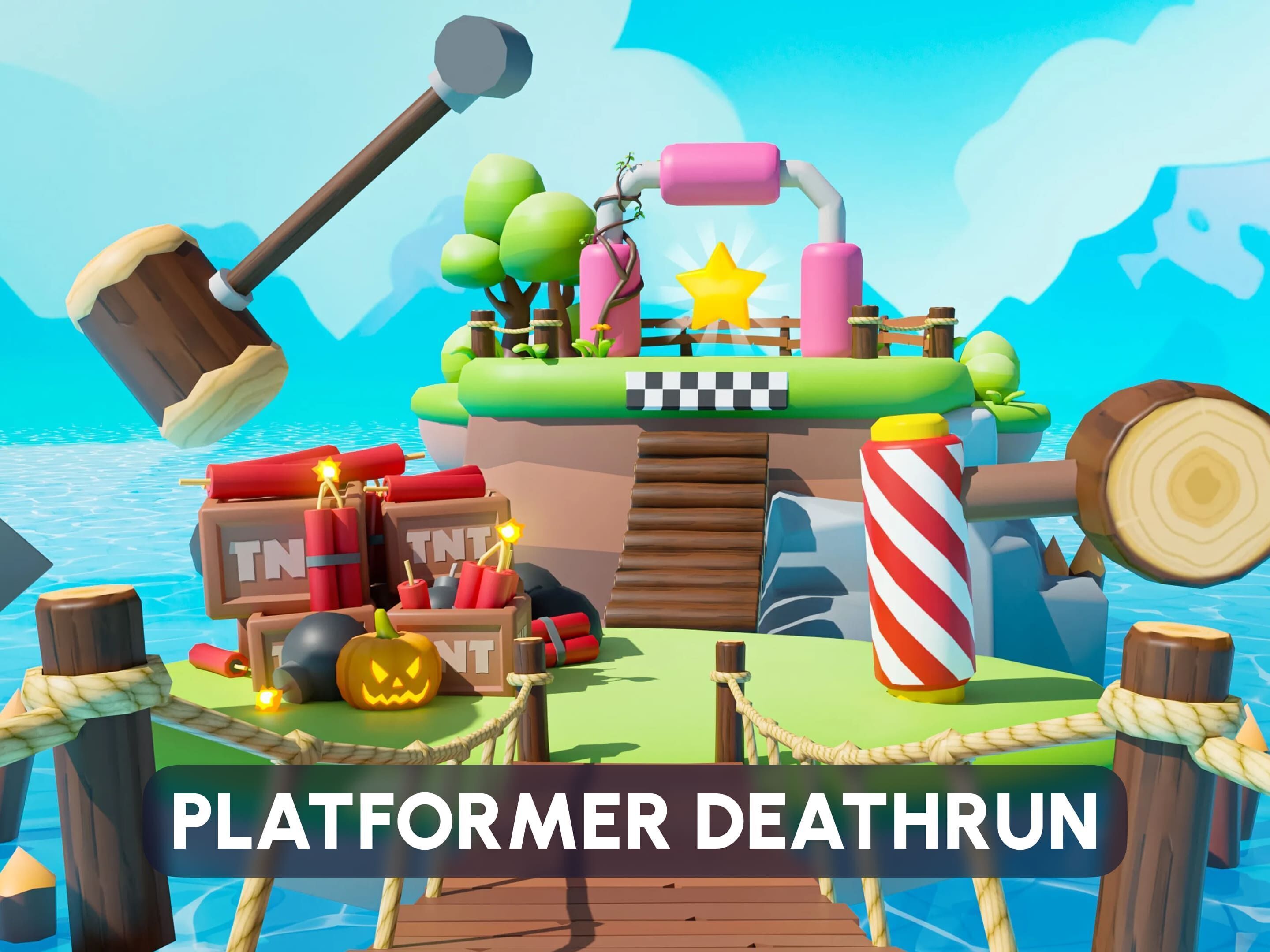 3D model Platformer Deathrun VR / AR / low-poly | CGTrader