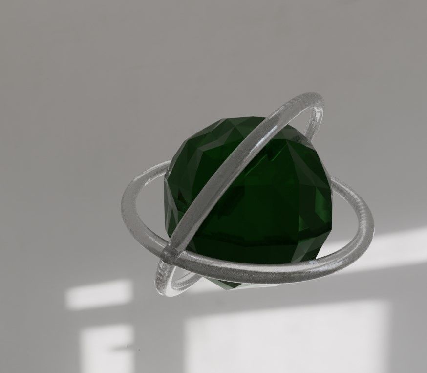 Crystal ATOM 3D model animated | CGTrader