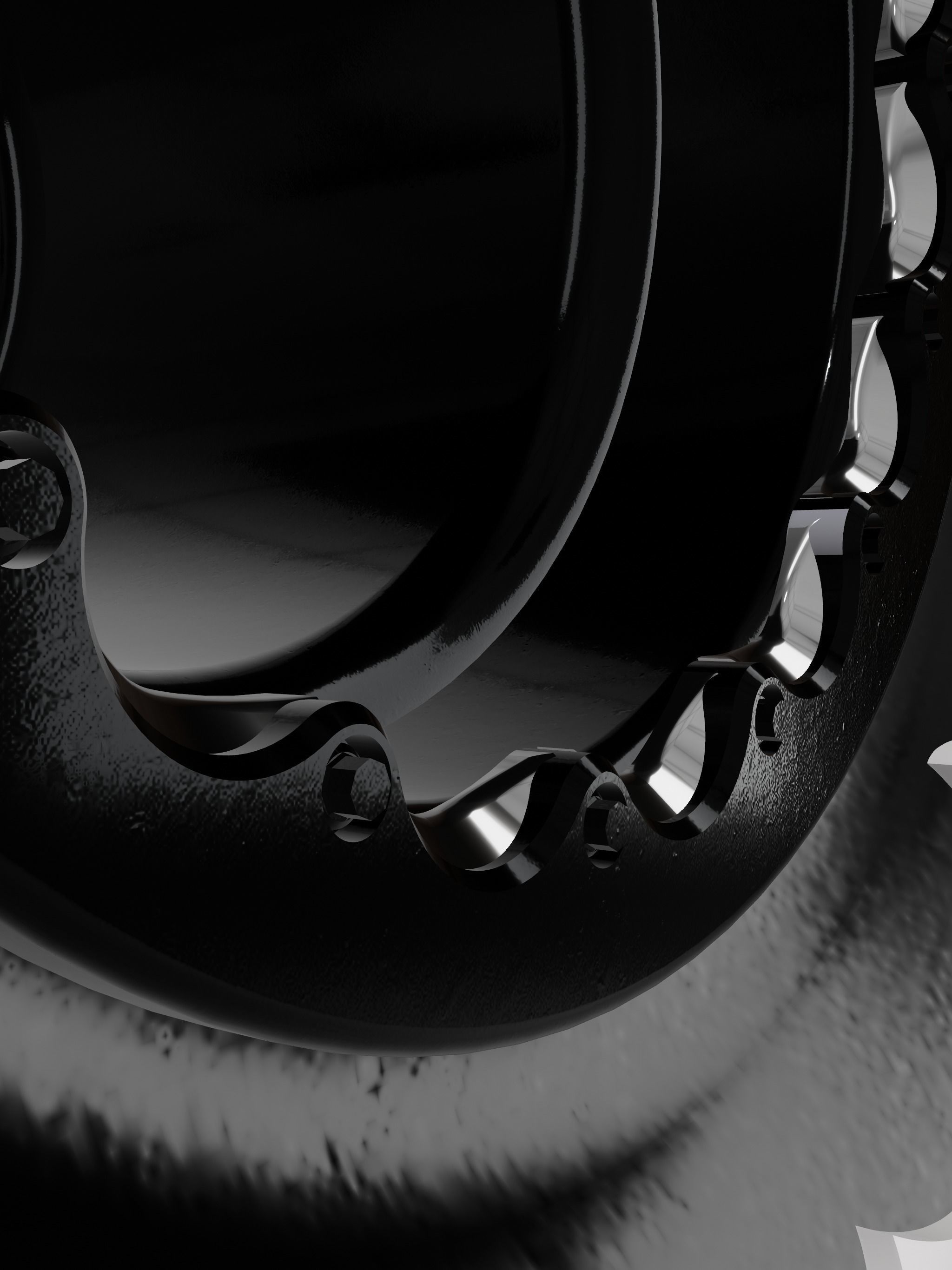 Drag Wheel COMBO Rear Weld Alpha 1 with Big Tire Hoosier 3D model 3D ...