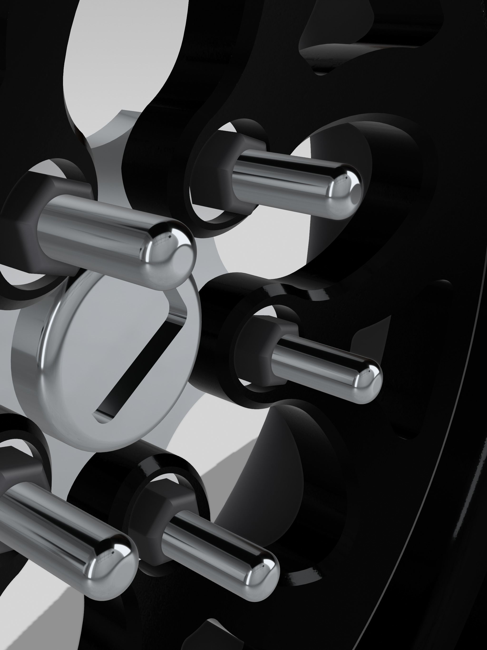 Drag Wheel COMBO Rear Weld Alpha 1 with Big Tire Hoosier 3D model 3D ...