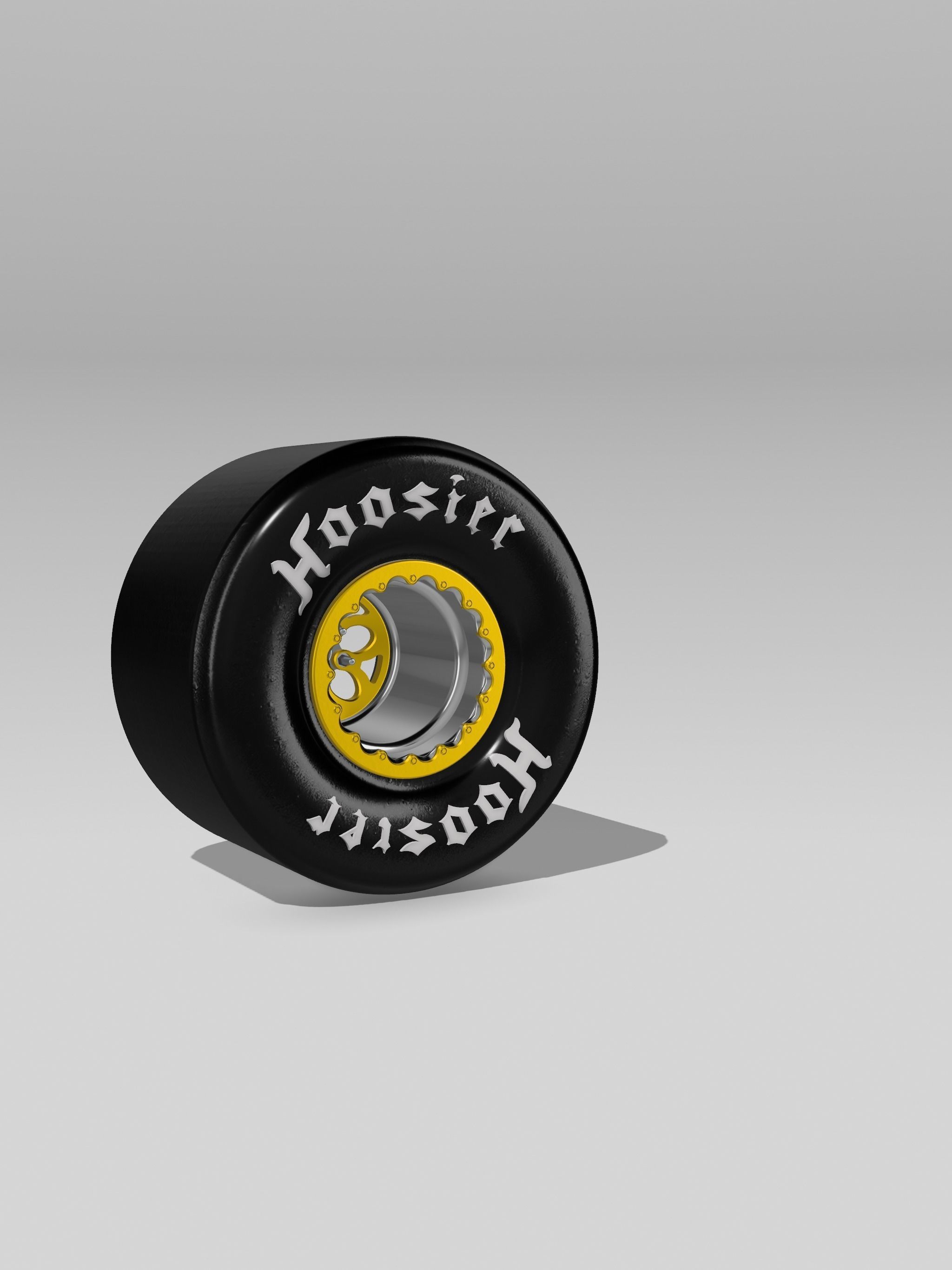 Drag Wheel COMBO Rear Weld Alpha 1 with Big Tire Hoosier 3D model 3D ...