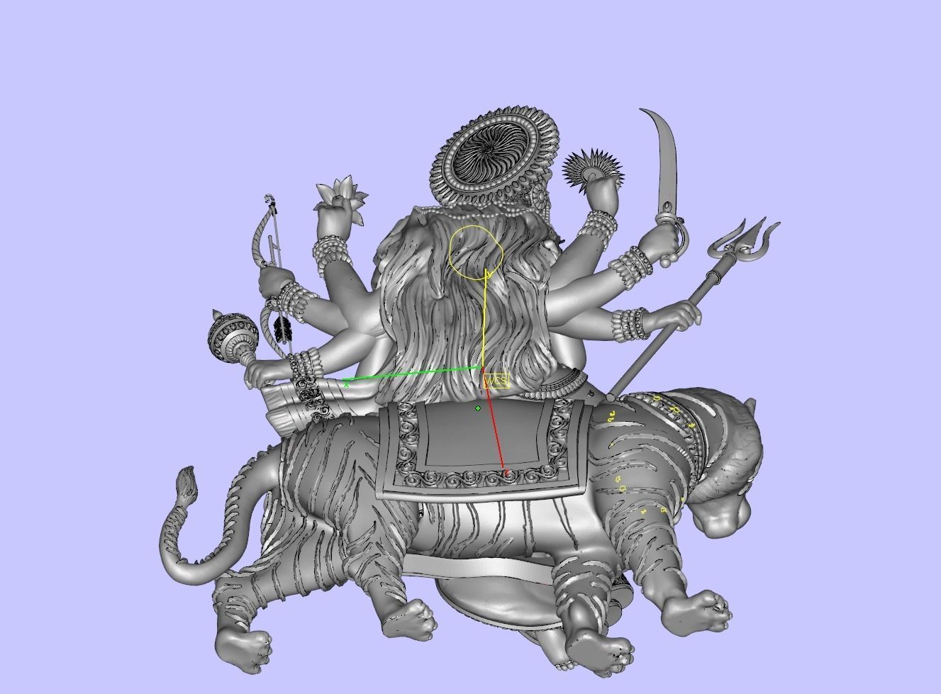 Durga Devi 3D model 3D printable | CGTrader