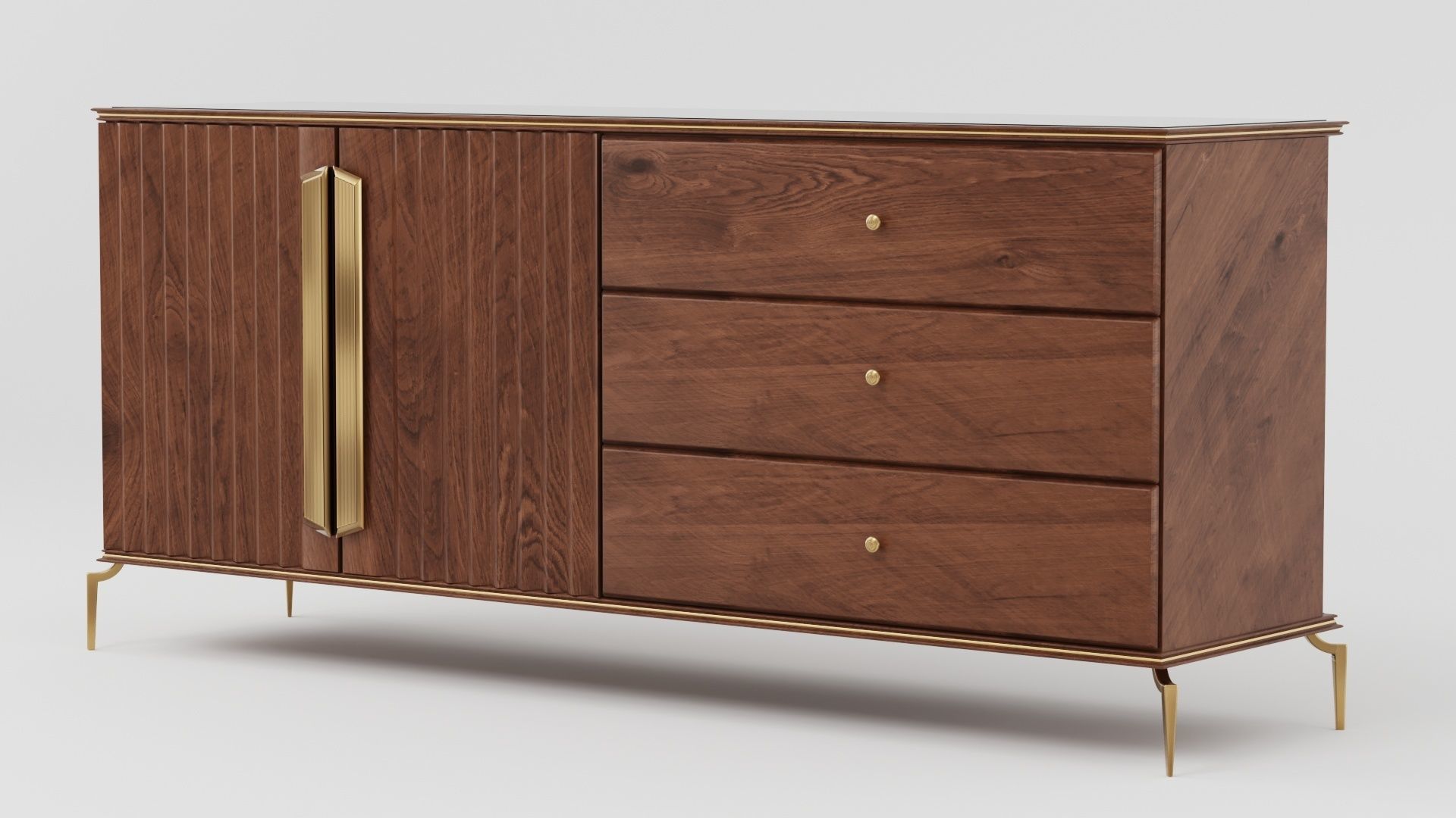 Montego Dining Console 3D model | CGTrader