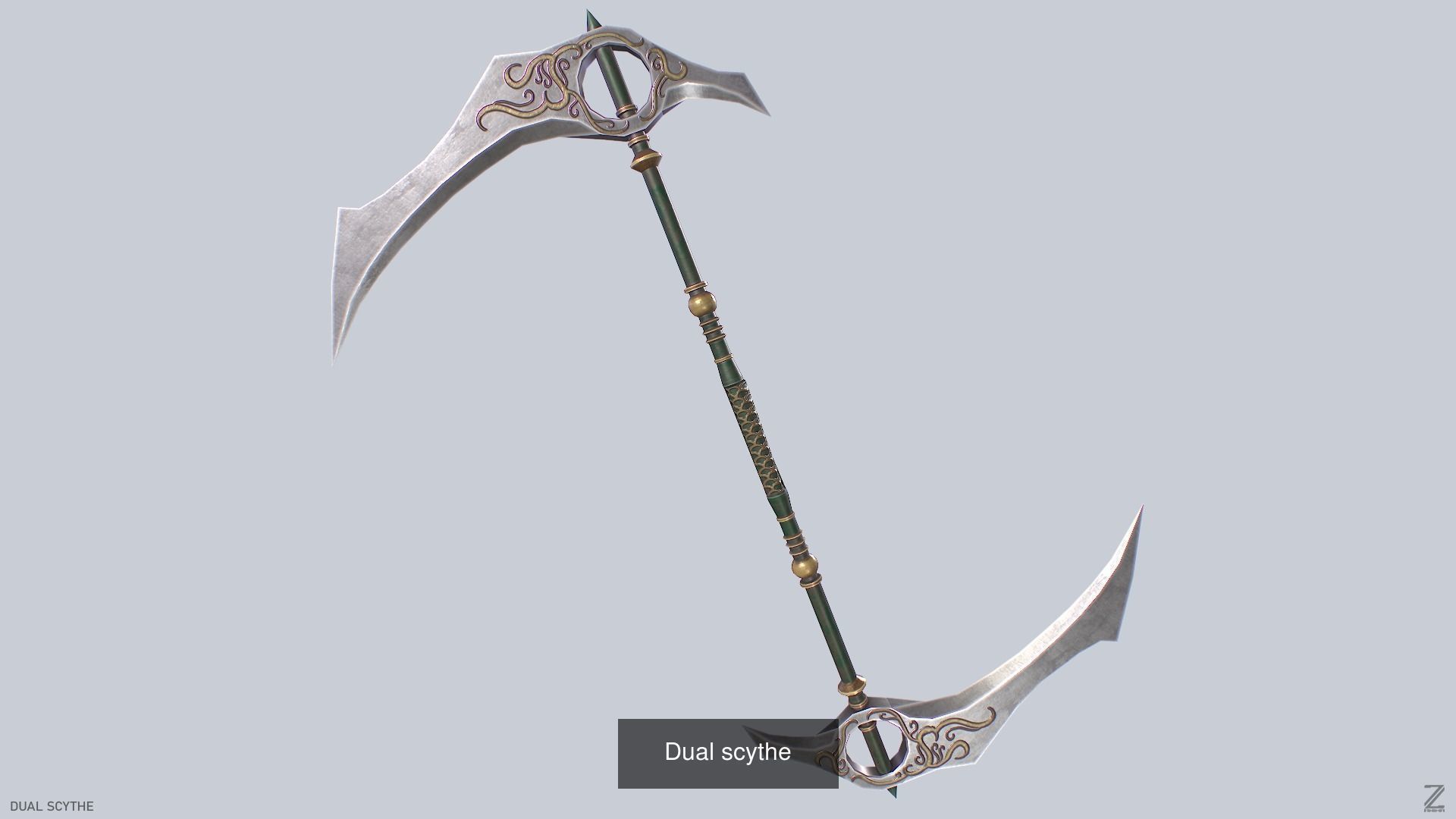 Dual scythe collection VR / AR / low-poly | CGTrader